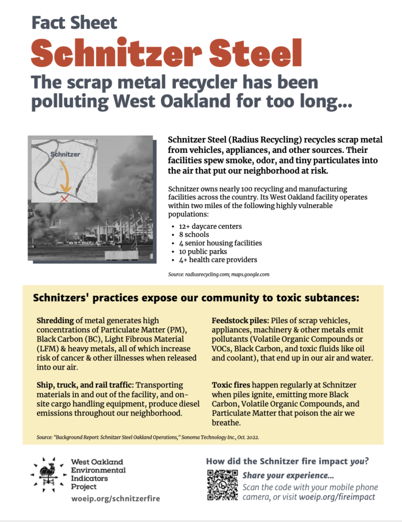 Radius Recycling (Schnitzer Steel): Clean Up or Get Out - West Oakland ...